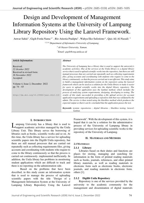 Pdf Design And Development Of Management Information Systems At The