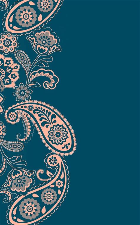 Intricate Design Blue Background Wallpaper