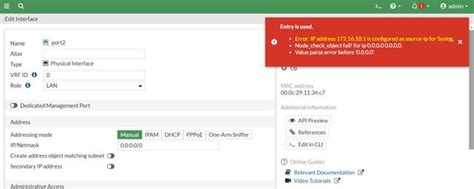 Technical Tip Remove Ip From An Interface Fortinet Community
