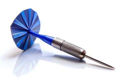 Blue Darts Arrow On White Background Premium Ai Generated Vector