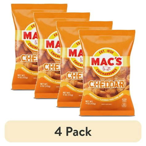 Macs Hot Fried Pork Skins 4 Oz Bag