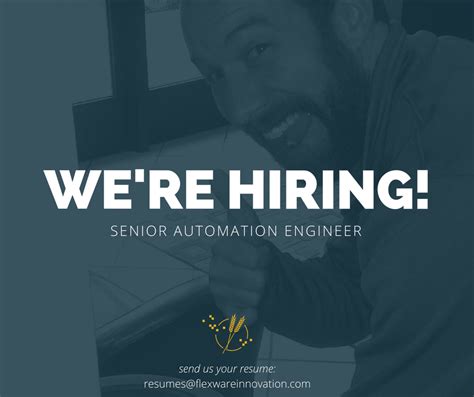 Were Hiring Senior Manufacturing Automation Engineer Jobs In Indiana Flexware Innovation