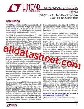 LT3790 Datasheet PDF Linear Technology