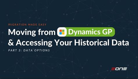 Eone Solutions On Linkedin Our Migrating From Dynamics Gp And Accessing Your Historical Data