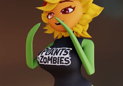 Girasol Sunflower D Plants Vs Zombie NSFW SFW CGTrader