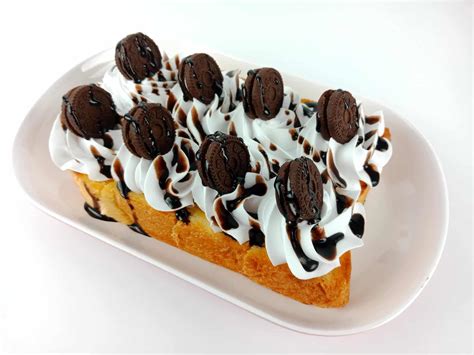 ขนมปังปิ้งวิปครีมช็อกชิพ 1แผ่น