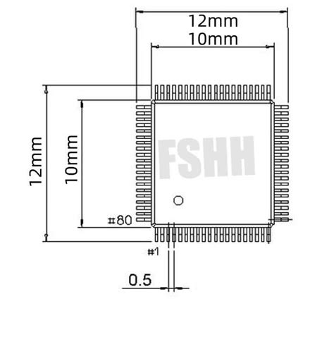 QFP64 TQFP64 Ic Test Socket IC201 0644 003 Socket Pitch 0 5mm Size 10x10mm 12x12mm FSHH Store