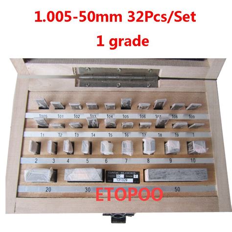 32pcs Set 1 005 30mm Block Gauge Caliper Block Gau Vicedeal