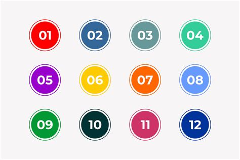 Bullet Points Numbers Graphic By Maulid09 · Creative Fabrica
