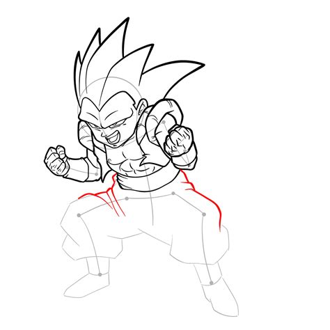 Gotenks Ssj3 Drawing Gotenks Ssj3 Drawing