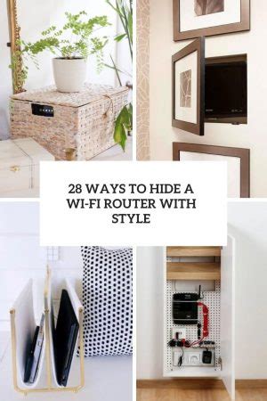 Ways To Hide A Wi Fi Router With Style Shelterness