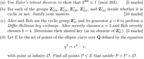 Solved A Use Eulers Totient Theorem To Show That 2200 1
