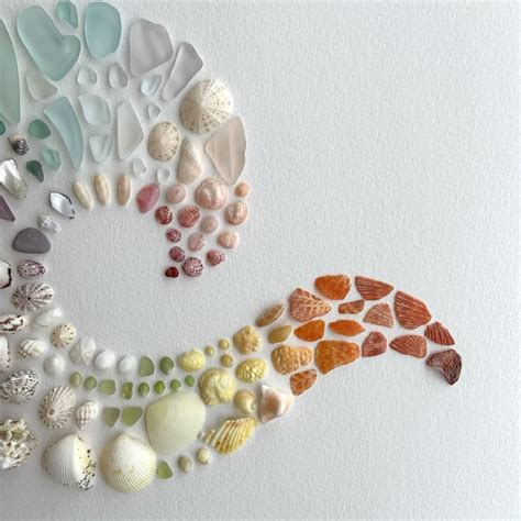 Seashell Mosaic Art Seashell Art Diy Seashell Crafts Shell Crafts Diy