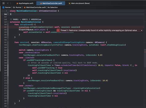 On Calling From Flutter To Native Ios Sceneview Shows Thread Fatal