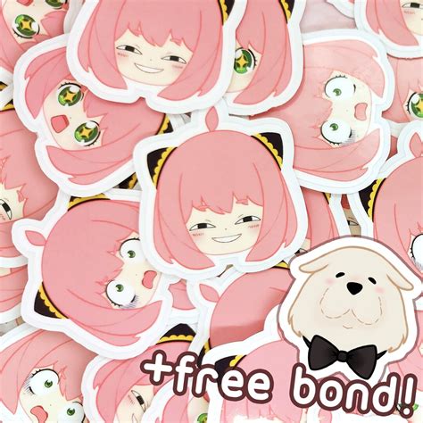 Anya Expression Sticker Set Vinyl Decal Holographic Etsy