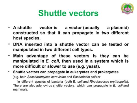 Types Of Cloning Vectors For Gene Transfer Ppt Types Of Cloning Vectors For Gene Transfer Ppt