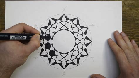 Creating A Stunning Geometric Drawing A Step By Step Guide Youtube