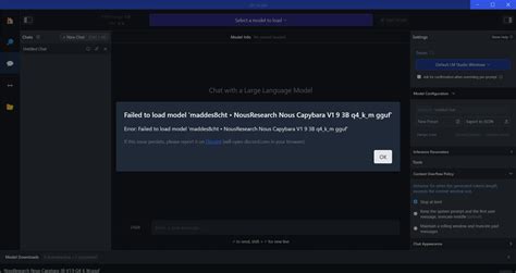 Failed To Load Model Running Lmstudio Rlocalllama