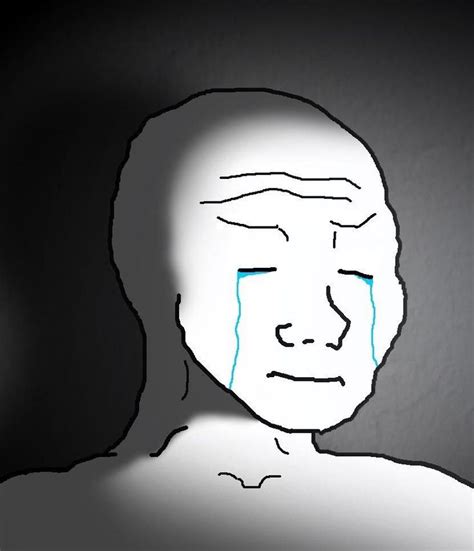 Meme Coins Art Wojak Worried Wojak Screaming Wojak Crying Glasses