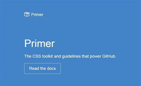 Primer Githubs Internal Css Framework Design You Trust