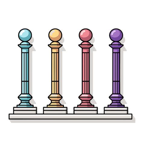 Premium Vector A Series Of Columns With Different Colors And Colors
