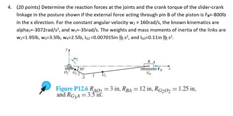 Solved 20 Points Determine The Reaction Forces At The