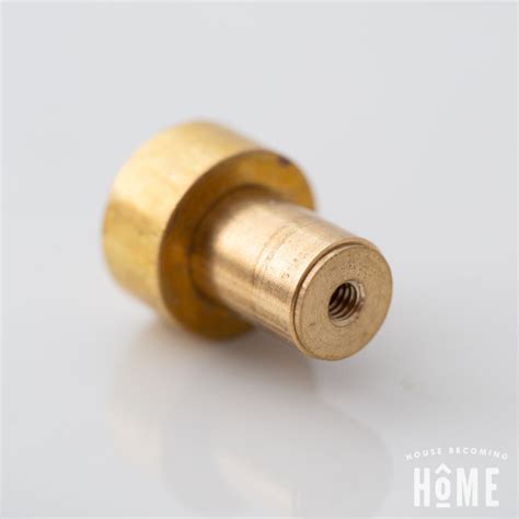 Solid Brass Cabinet Knob Round Drawer Pull House Becoming Home