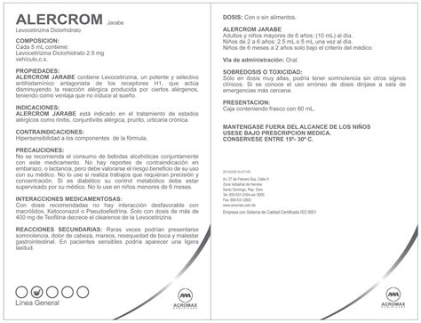 Alercrom Jarabe Acromax Dominicana