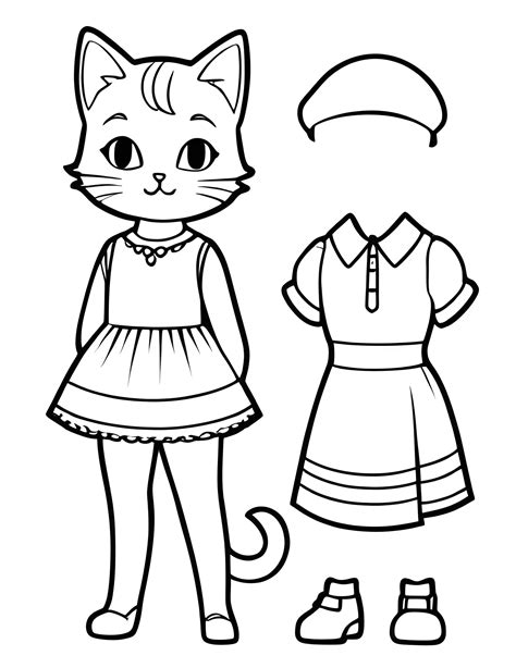 Раскраски с Котиками распечатать бесплатно Happybrushes