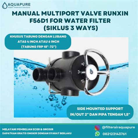 Promo Manual Multiport Valve Filter Runxin F56d1 Side Mounted Diskon 29
