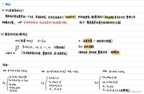 【数学建模】 数学规划模型