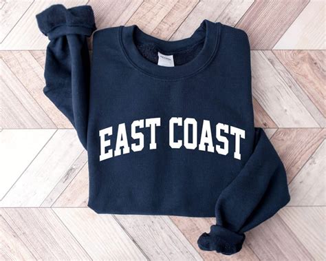 East Coast Sweatshirt East Coast Sweater Winter Sweater Sizes S 5xl