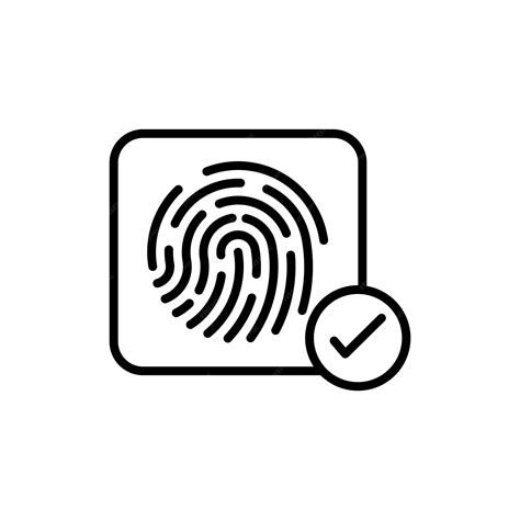 Premium Vector Biometric Security Icon Set Fingerprint Verificationcheck Vector Symbol Privacy