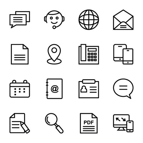 Web Design Line Vector Icons Vector Art At Vecteezy