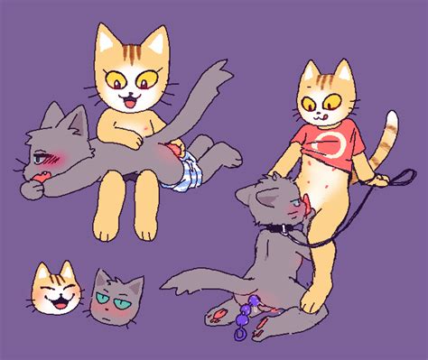 Rule 34 Anal Anal Beads Anal Sex Anthro Collar Duo Feline Kuehiko