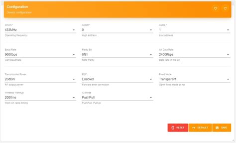 Ebyte Lora E32 Web Manager Description Configure And Demo Esp8266
