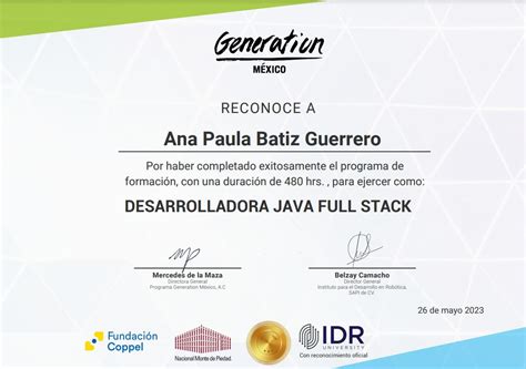 Java Fullstackdeveloper It Womenintech Ana Paula Batiz