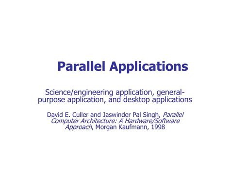 ppt lecture 3 complexities of parallelism powerpoint presentation