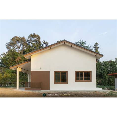 แบบบ้านชั้นเดียวสไตล์ญี่ปุ่น Minimal Muji House แนวสีเอิร์ธโทน ดูเรียบๆ แต่มีสไตล์ โดนใจสายมินิมอล