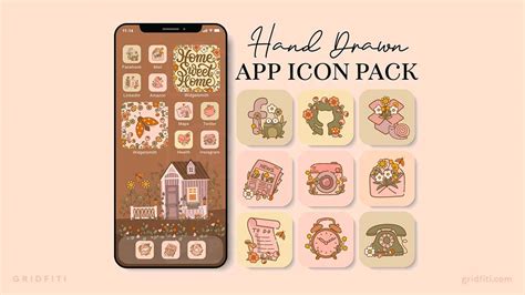 16 Cottagecore App Icon Packs For Ios 17 Iphone And Ipad Gridfiti