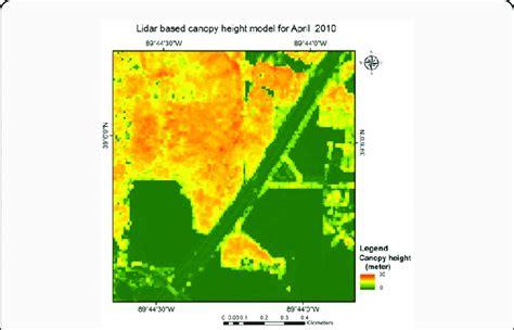 LiDAR Based Canopy Height Model Download Scientific Diagram
