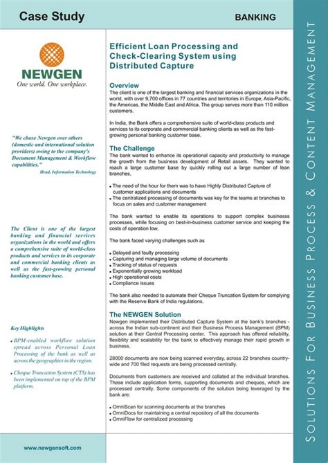 Efficient Loan Processing Pdf