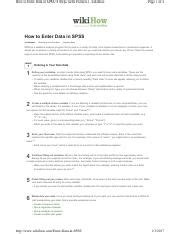 Enter Data In SPSS How To Enter Data In SPSS Steps With Pictures WikiHow Page Of How