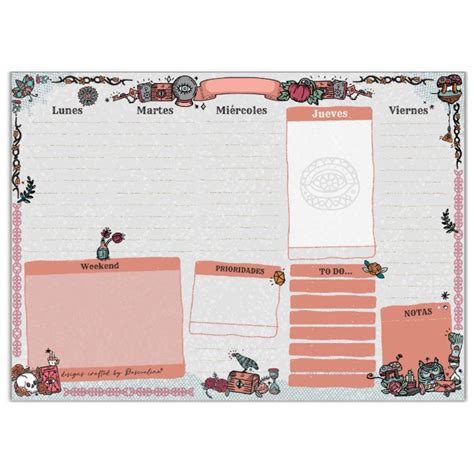 Pascualina Planner Semanal Dibu Chile