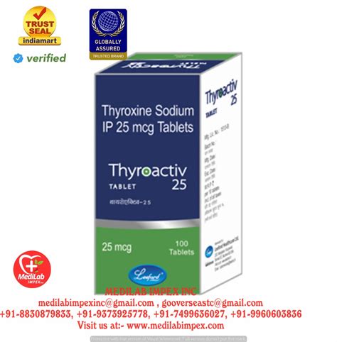 Thyroxine Sodium Tablets Strength 100 Mcg At ₹ 20 Bottle In Nagpur Id 2854499074633