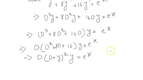 Solved Write The Given Differential Equation In The Form Ly Gx