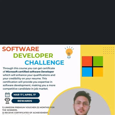 Shoaib Memon On Linkedin Software Developer Challenge By Microsoft 🏆 Through This Course You Can
