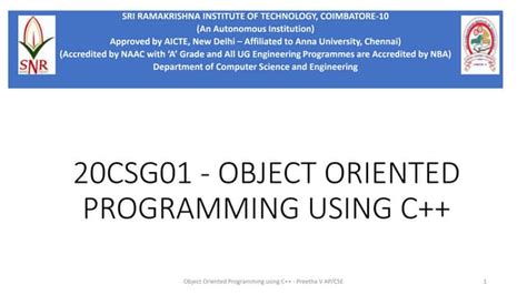 Object Oriented Programming Using C Oops Concepts Using C