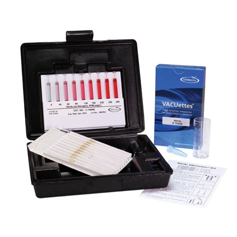 High Range Nitrite Vacuettes Visual Test Kit K 7004b