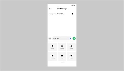 premium psd message app ui design
